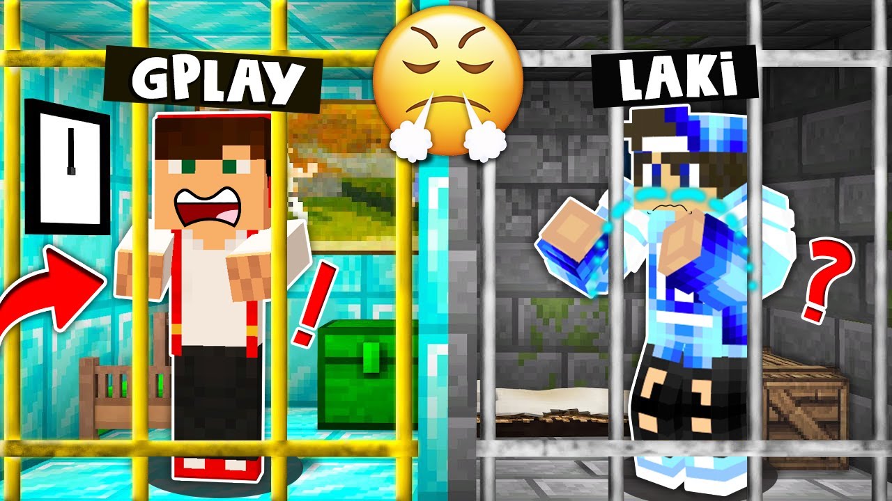 GPLAY I LAKI TRAFIAJĄ DO WIĘZIENIA NOOB i PRO W MINECRAFT?! GPLAY ...