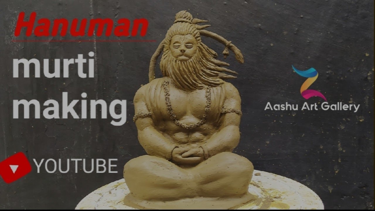 HANUMAN MURTI MAKING || HOW TO MAKE HANUMAN MURTI #art #clayart # ...