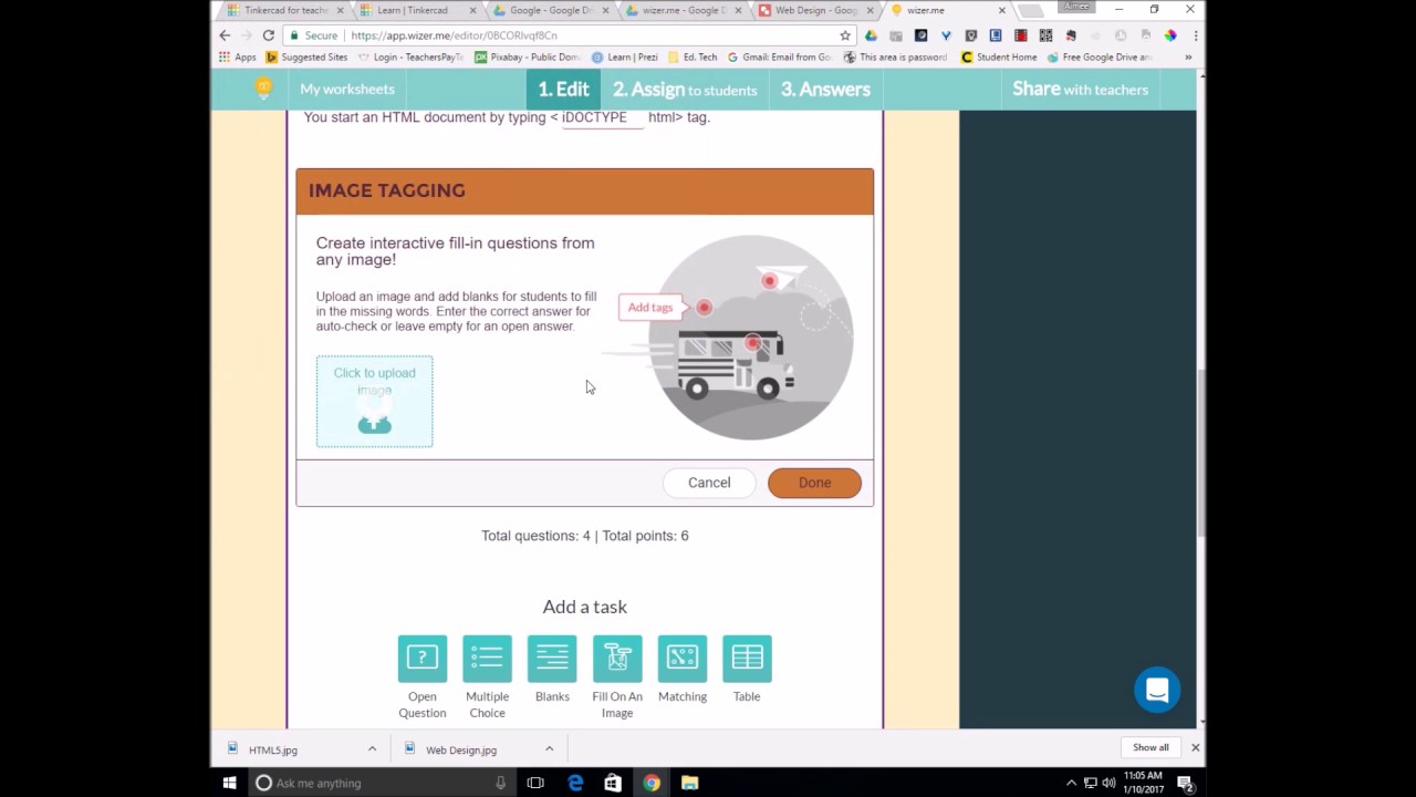 Tech Talk: Wizer.me Fill in on an Image - YouTube