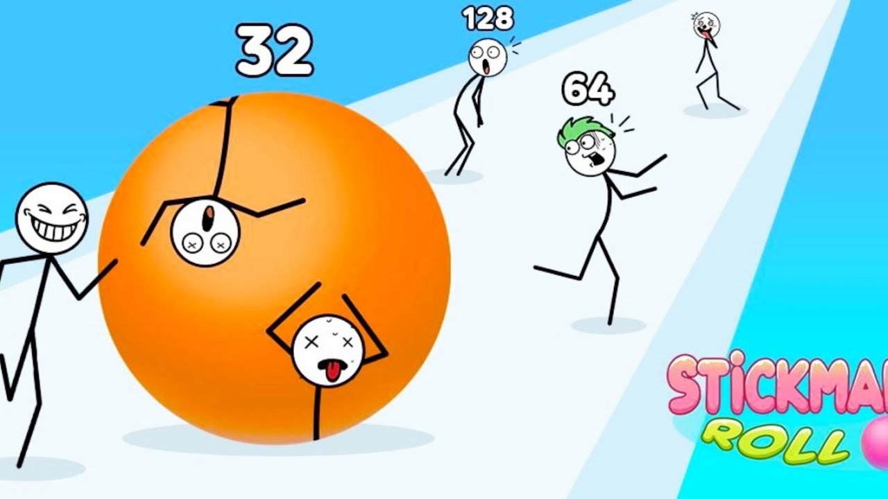 Stickman Roll 3D - All Levels Mobile ASMR Gameplay 2025 - YouTube