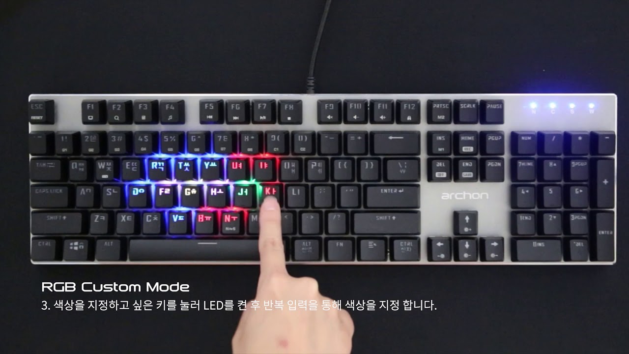 archon AK60 QuickFire RGB Custom Effect - YouTube