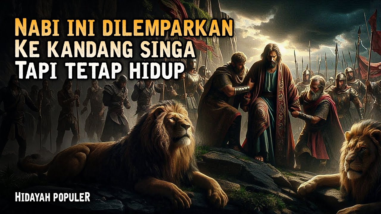 DI KEROYOK SINGA KISAH NABI DANIEL YANG DIMASUKAN KE KANDANG SINGA ...