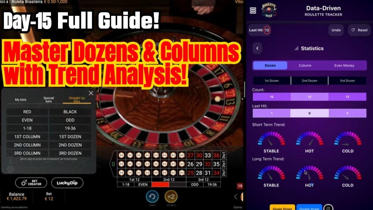 How to Play Dozens and Columns Using Roulette Trend Analysis - YouTube