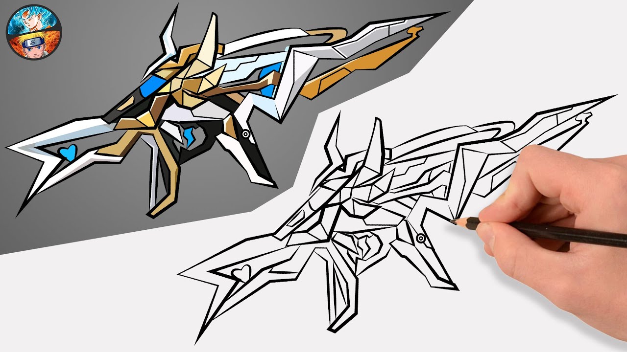 COMO DIBUJAR LA NUEVA ARMA EVOLUTIVA XM8 GUARDIAN DEL DESTINO FREE FIRE ...