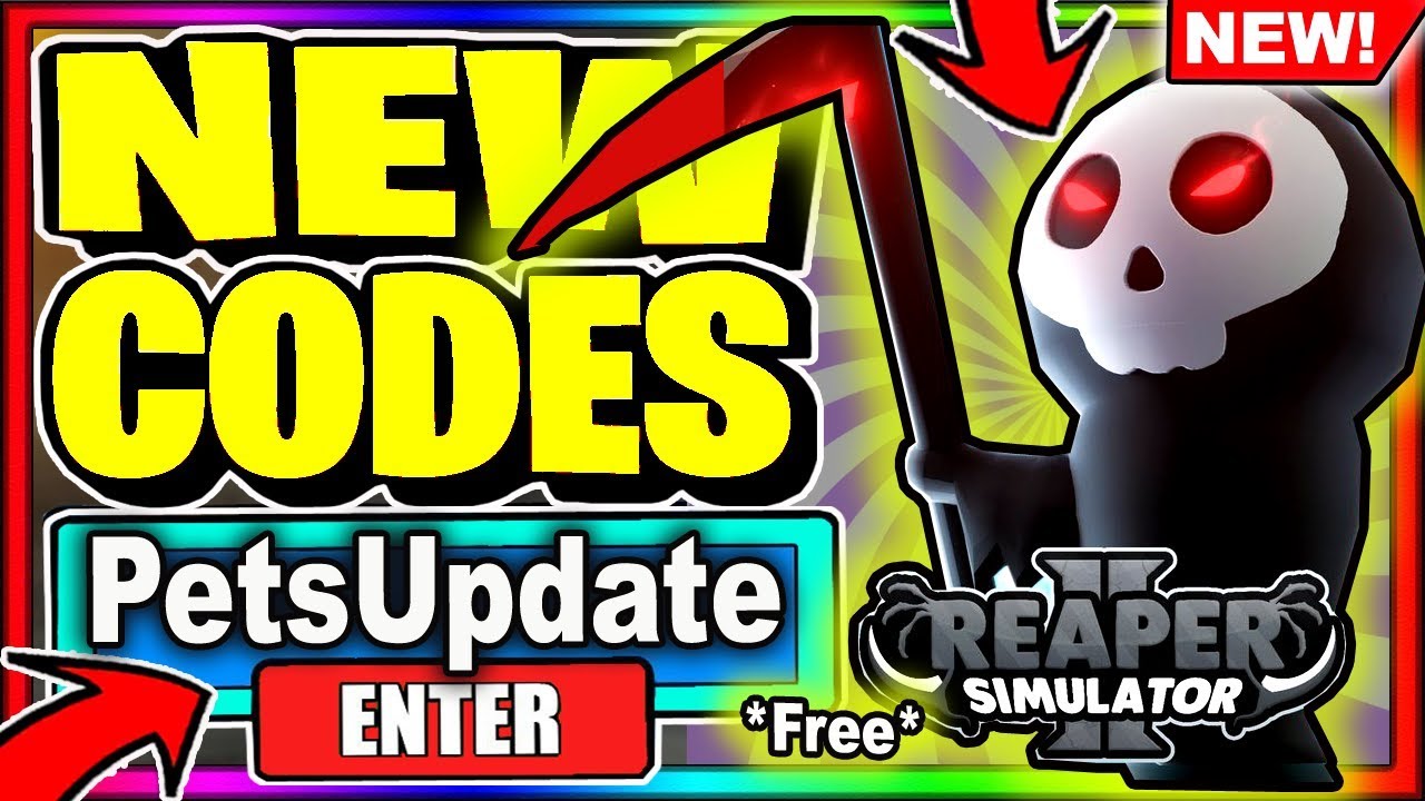 ALL NEW *SECRET* CODES! 🐾PETS UPDATE🐾 Roblox Reaper Simulator 2 - YouTube