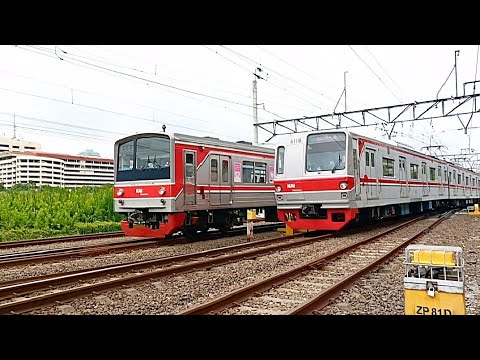 KOMPILASI KERETA KRL JR 205, TM 6000, JR 203 | KRL Commuter Line - YouTube