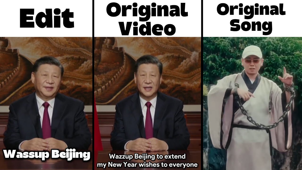Wassup Beijing Original Video vs Edit vs Original Song - YouTube