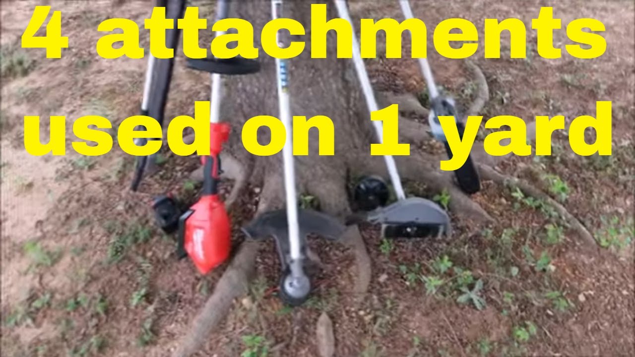 Edging, Trimming and Limbing a Tree with Milwaukee Tool Quik Lok - YouTube