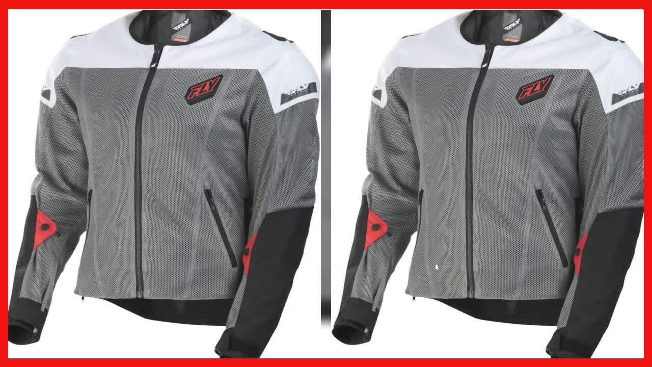 Fly Racing Flux Air Mesh Jacket BlackWhite, X Large - YouTube