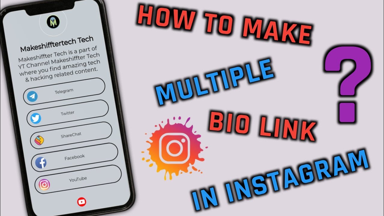 How To Me Multiple Bio Link In Instagram || Instagram me multiple bio ...