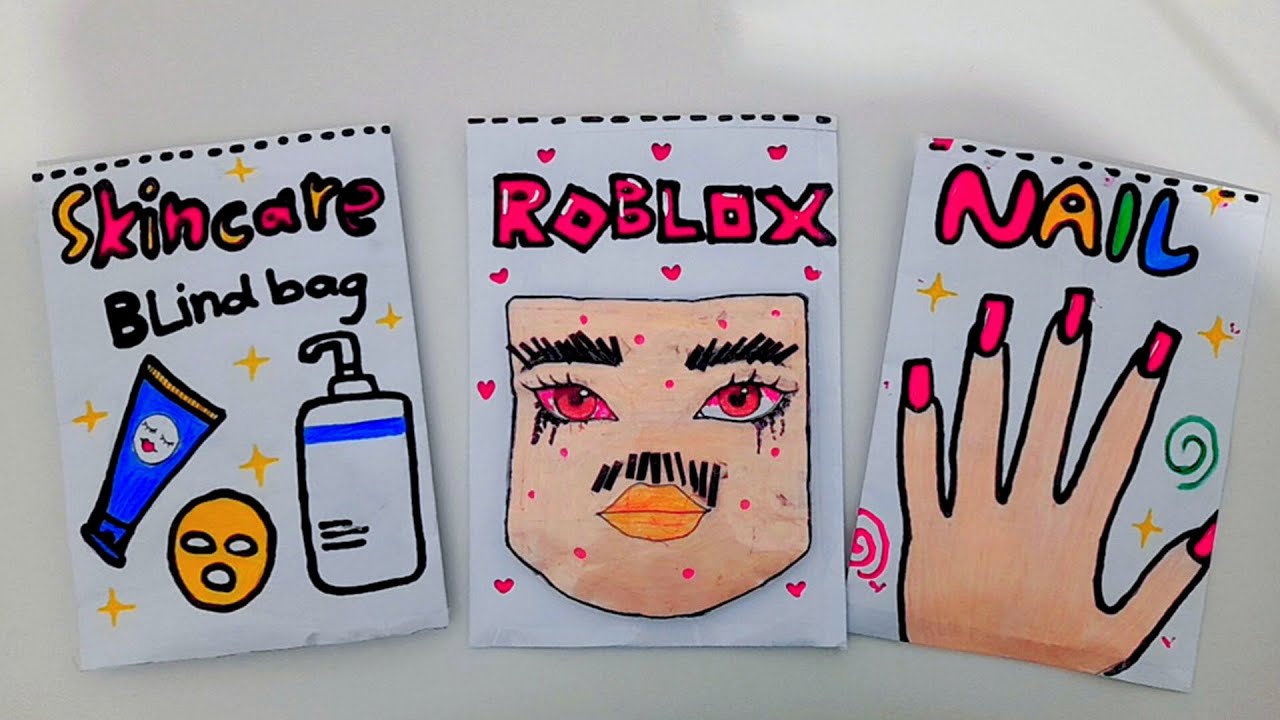Paper Diy ️ Roblox Baddie Skincare and Makeup 💖 Blind Bag Paper ...