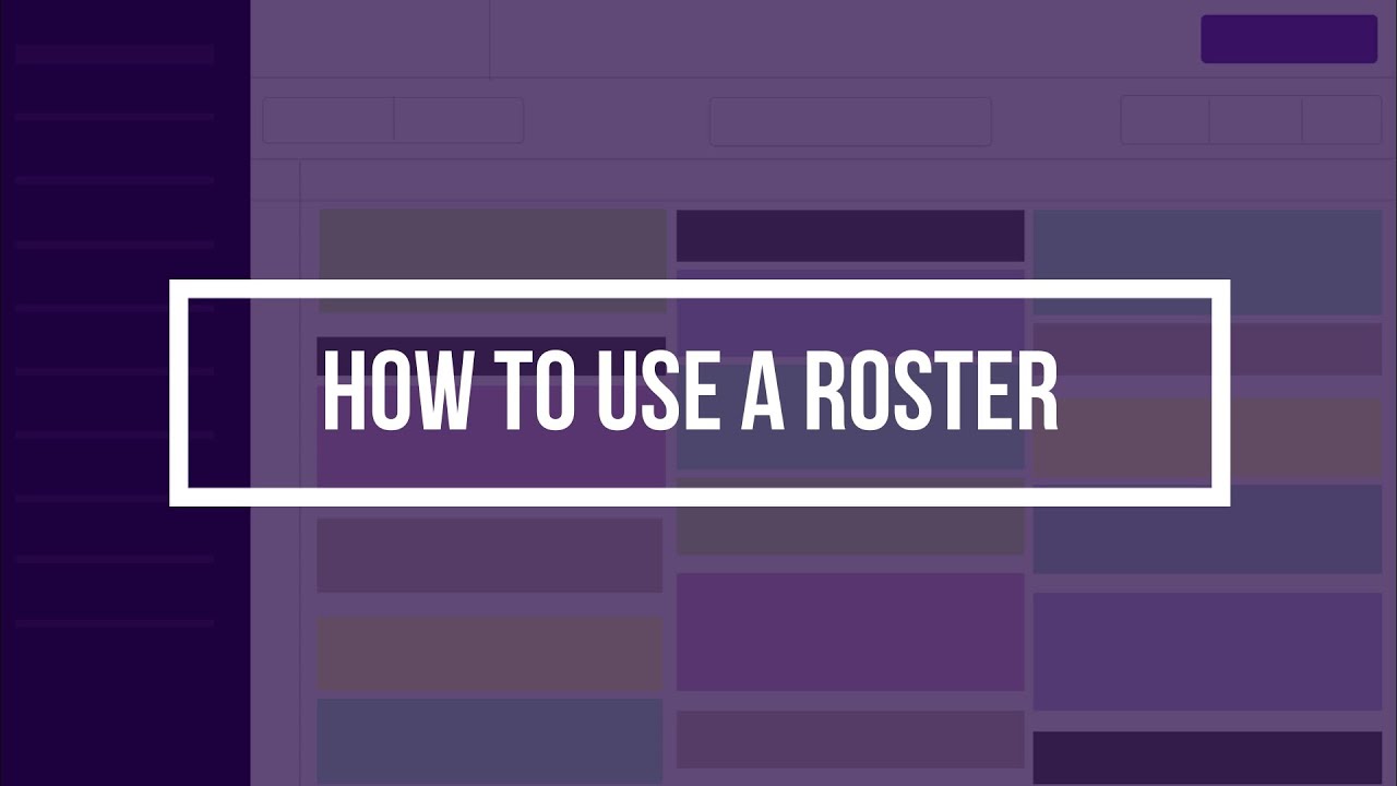 How to use Roster in Picktime? - YouTube