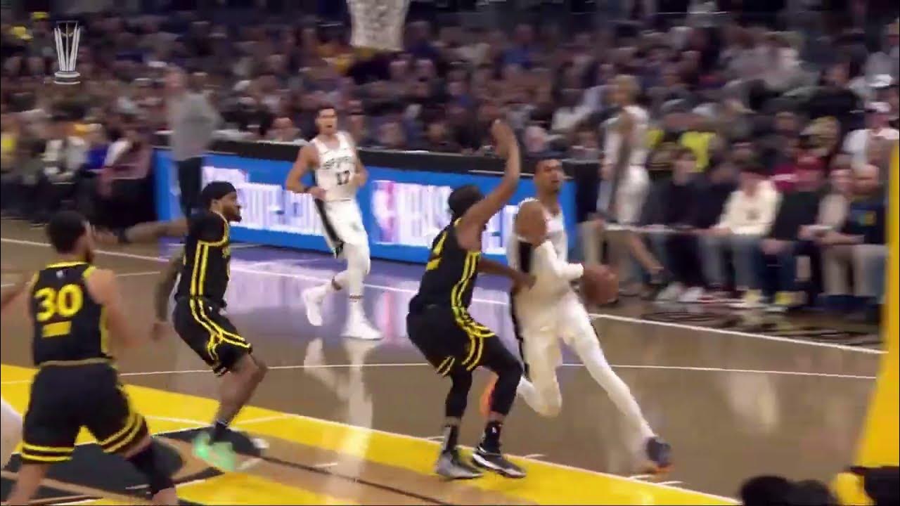 Gary Payton II Chase down BLOCK on Victor Wembanyama 🙌 - YouTube