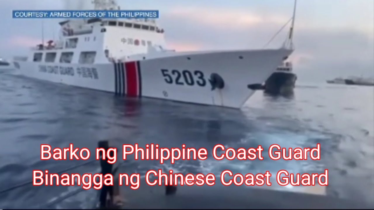 Ngayon lang: Barko ng Philippine Coast Guard, Binangga sa WPS. - YouTube