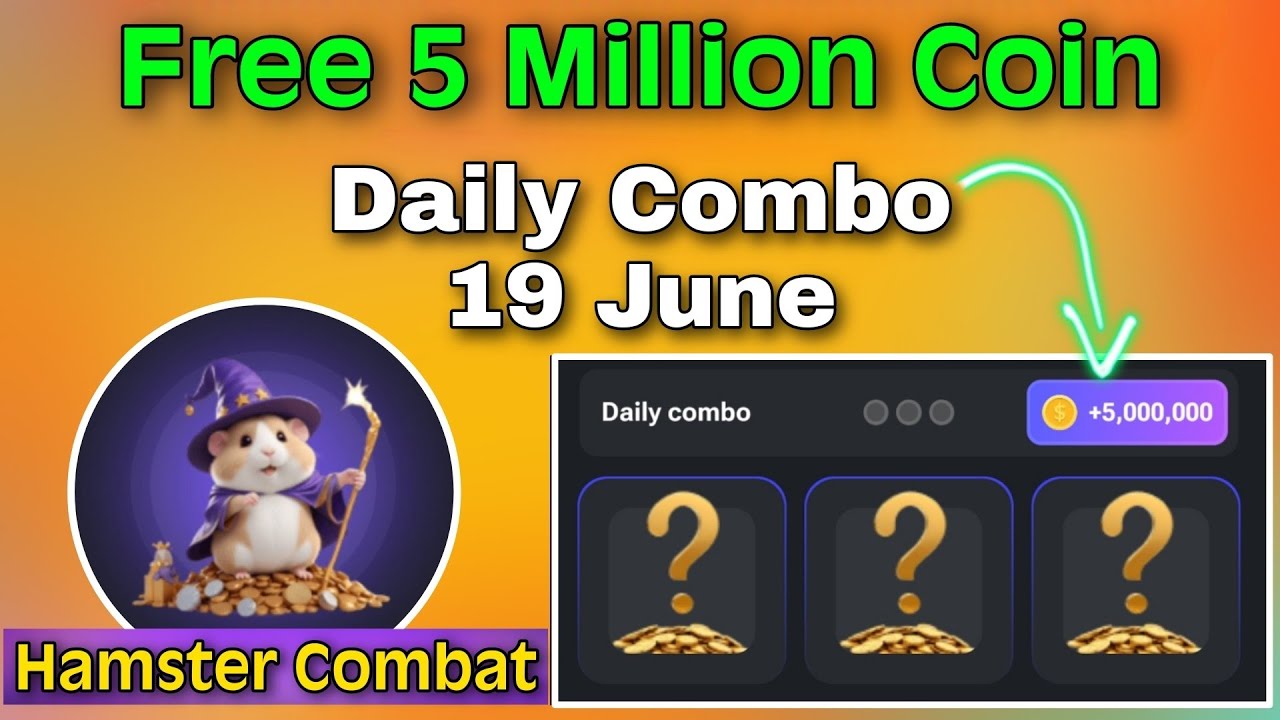 Hamster Kombat Combo Card 19 June || Hamster Combat Daily Combo 5 ...