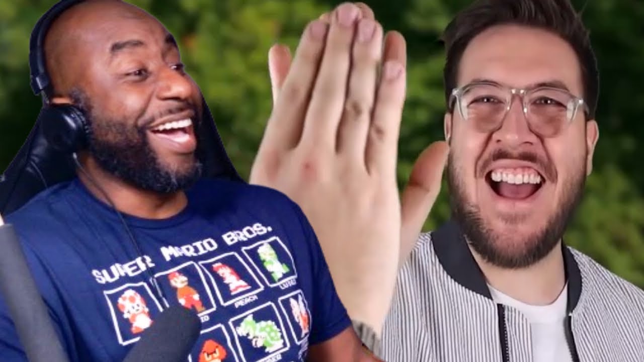 The First Guy To Ever High Five Reaction - YouTube