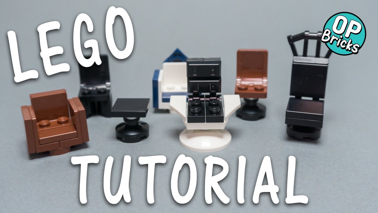 Wir bauen 7 Sessel oder Stühle aus LEGO Klemmbausteinen | einfache ...
