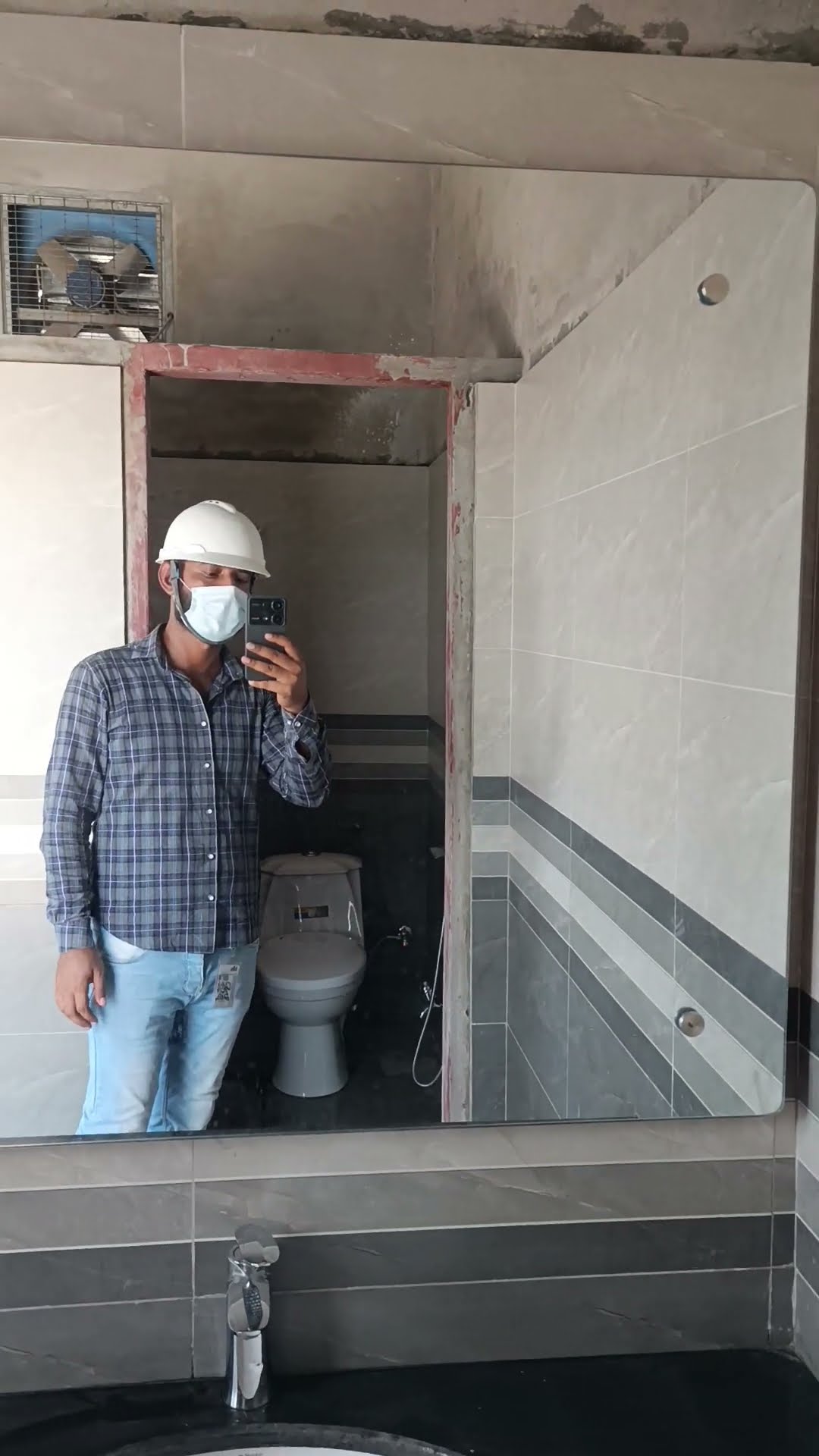 Amazing Construction work of skilled worker New Toilets Tile work ...
