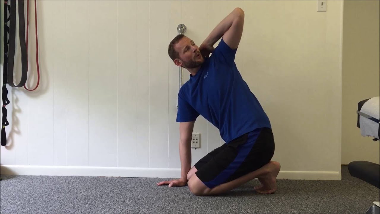 Modified Cat Cow- Thoracic Mobilization - YouTube