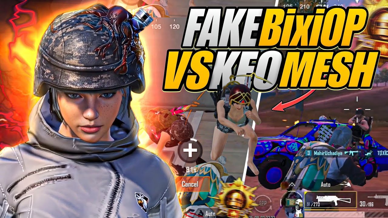 FAKE Bixi OP VS Keo IN Mesh With Bgmi you🤬kill NO GYROSCOPE /3FINGER# ...
