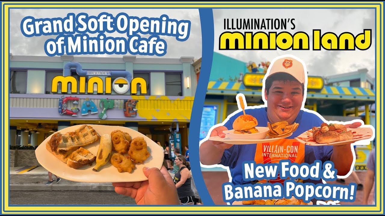 Minion Cafe Finally Opens! - Soft Opening of Minion Land | Universal ...
