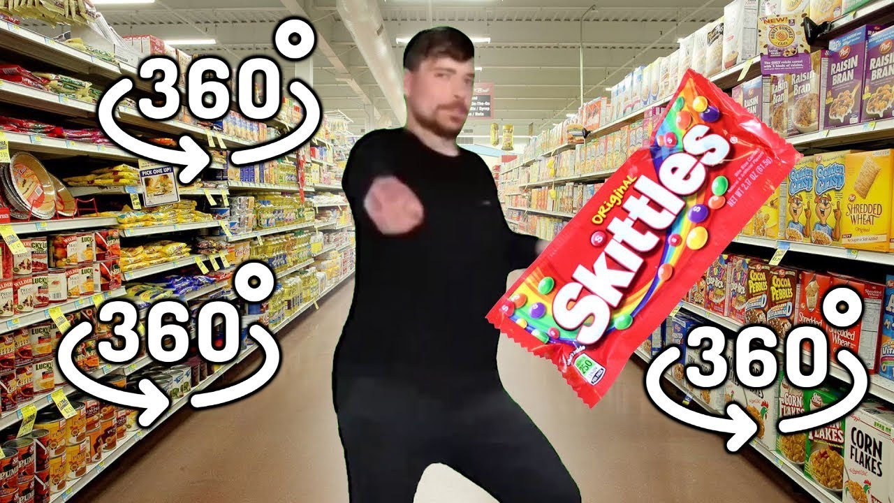 360°VR Mr Beast rizz wants some skittles - YouTube