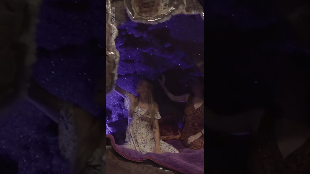 The largest amethyst cave in the world is in @Crystal Castle ...