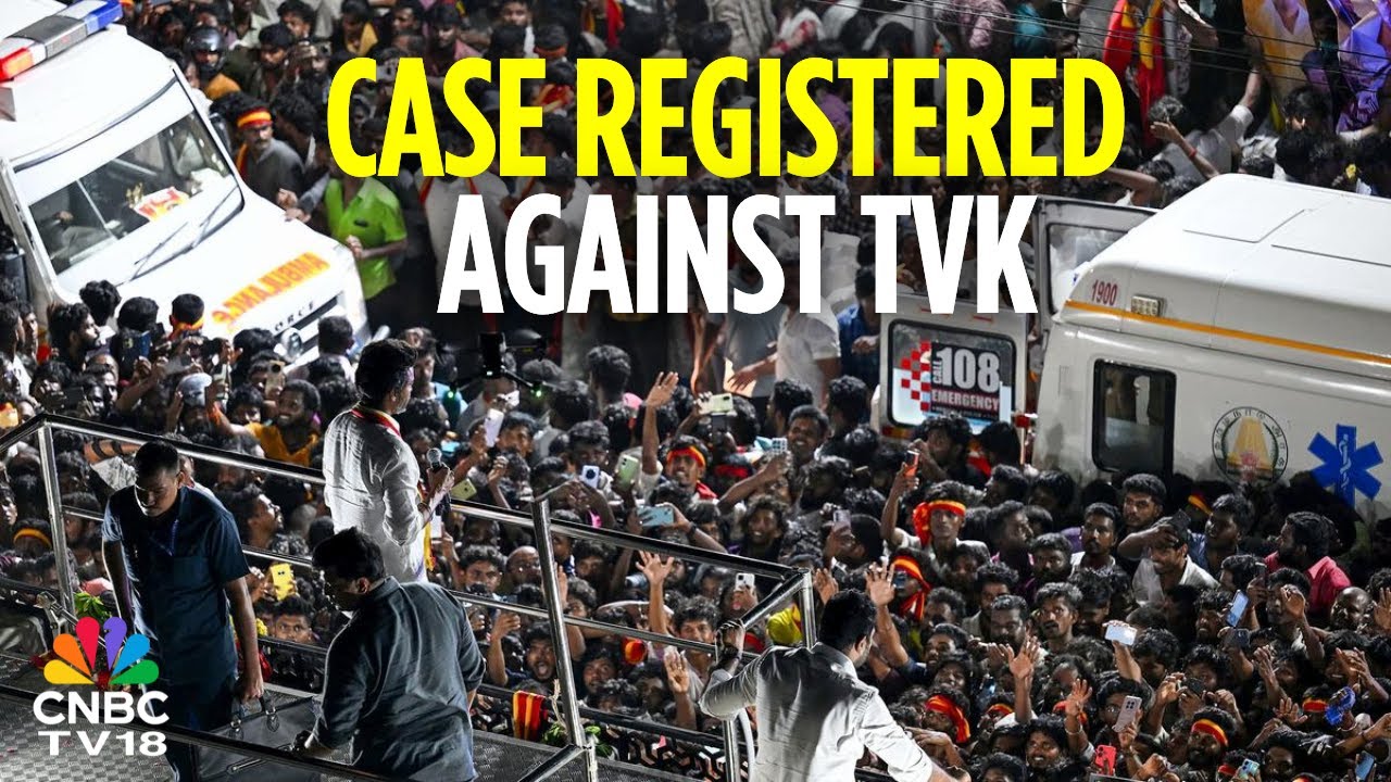 TVK Vijay Rally Stampede | Karur TVK Secretary Booked Over Stampede at ...