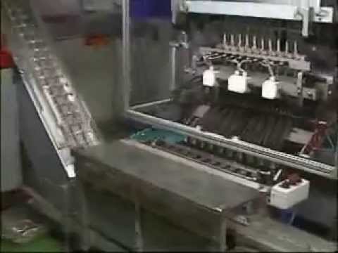 coffee stick pack counter for cartoner - YouTube