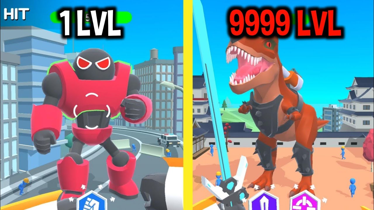 MAX LEVEL in Mechangelion - Robot Fighting Gameplay - YouTube