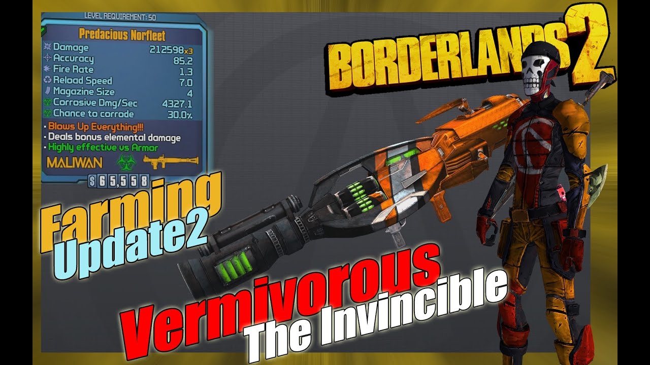 Borderlands 2 Vermivorous Farming - Rare Legendary - Predacious ...