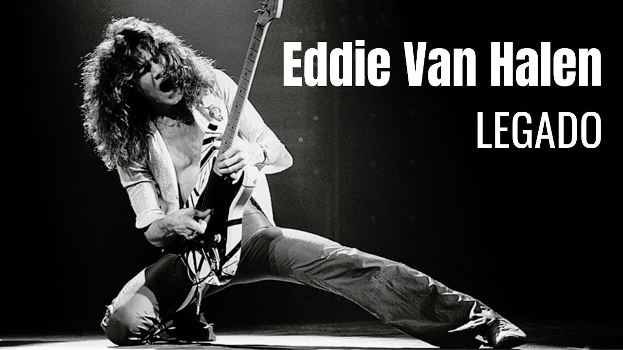 Guitarra Eddie Van Halen En Blanco Y Negro Eddie Van Halen EVH Cuerpo