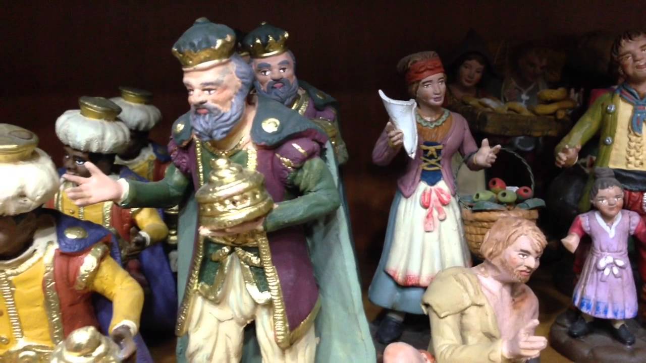 Pastori presepe in terracotta, misure da 2 a 15 cm - YouTube