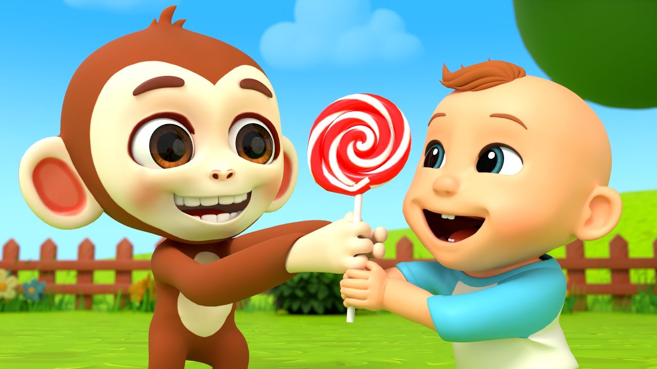 Little Monkeys Play on Old MacDonald's Farm! | Animal Nursery Rhymes ...