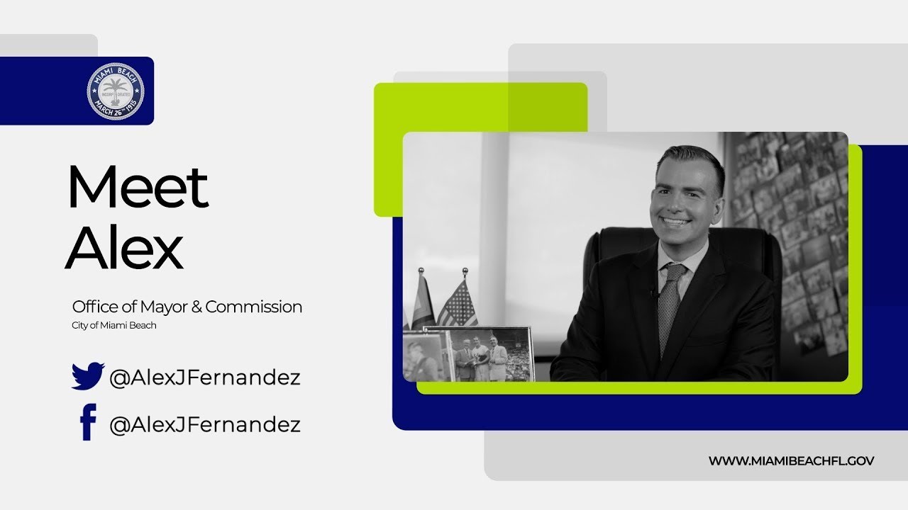 Meet Miami Beach Vice Mayor Alex Fernandez - YouTube