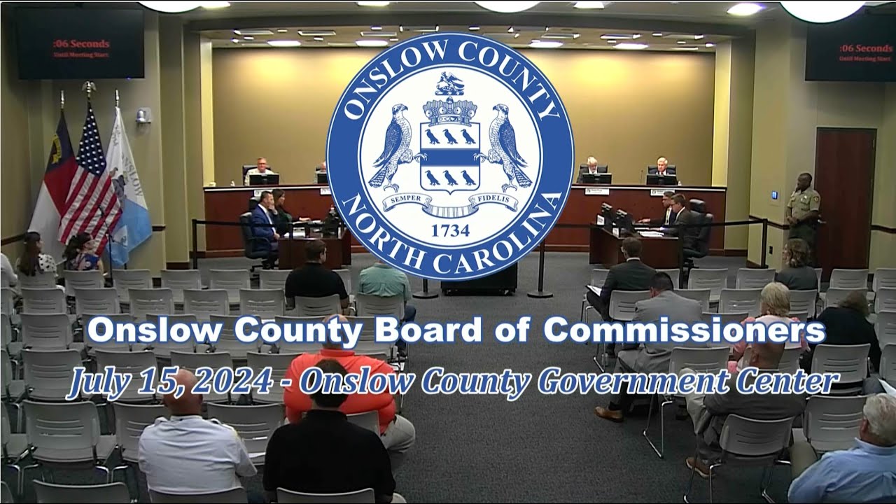 Onslow County Board of Commissioners' Meeting - YouTube