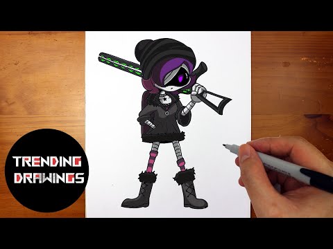 How To Draw Uzi From Murder Drones