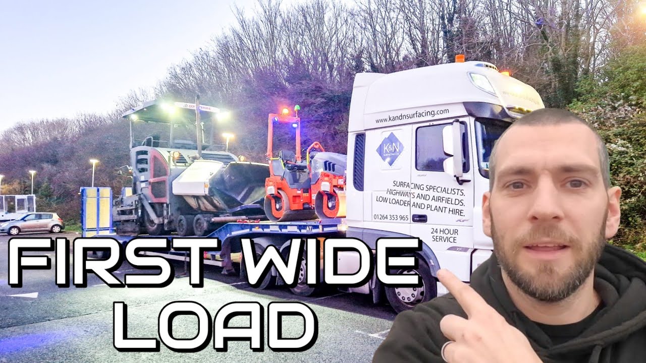 HGV Driver. Overcoming the fear of my first WIDE load. - YouTube