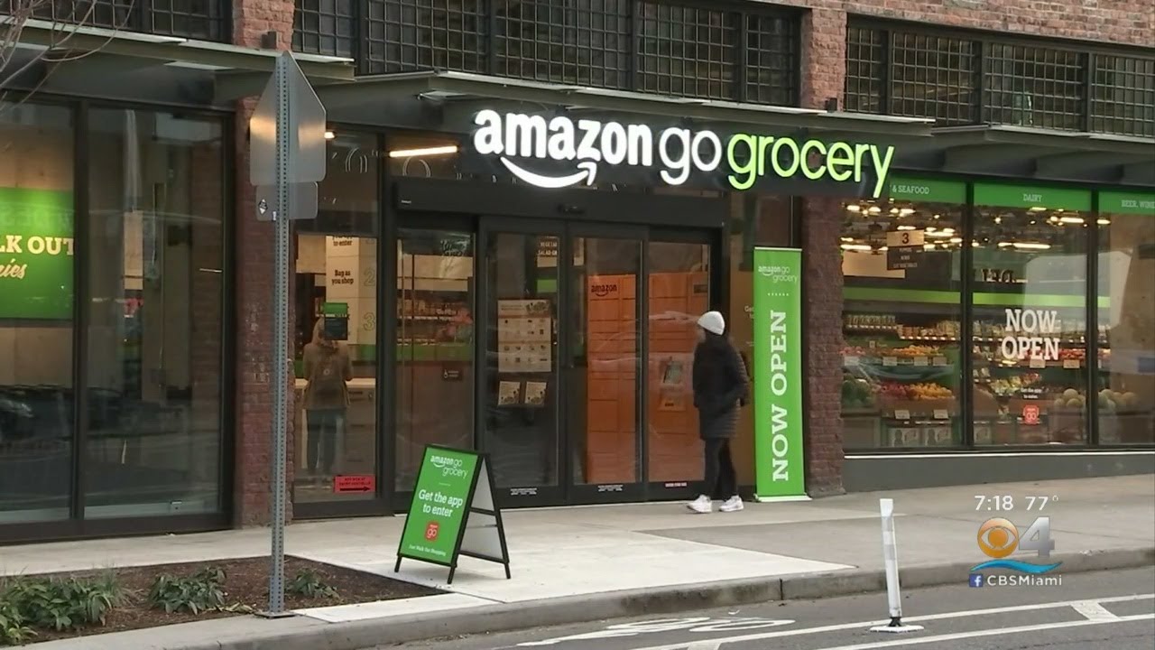 Amazon Wants A Grab-And-Go Type Of Future For Grocery Shopping - YouTube