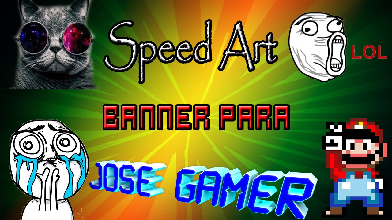 Speed Art|Banner para JoseGamer|Chesare Mozart YT - YouTube