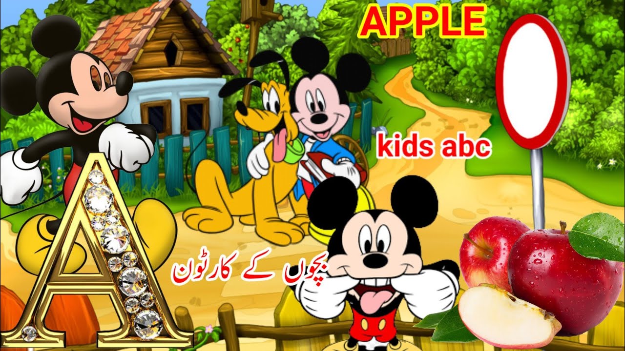 Mickey Mouse Hindi ABC Phonics Song - ABC - A for Apple alphabet songs ...