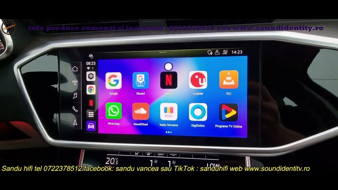 AUDI A6 C8 2K22 ANDROID BOX APPLE CARPLAY & ANDROID AUTO FULL WIRELESS ...