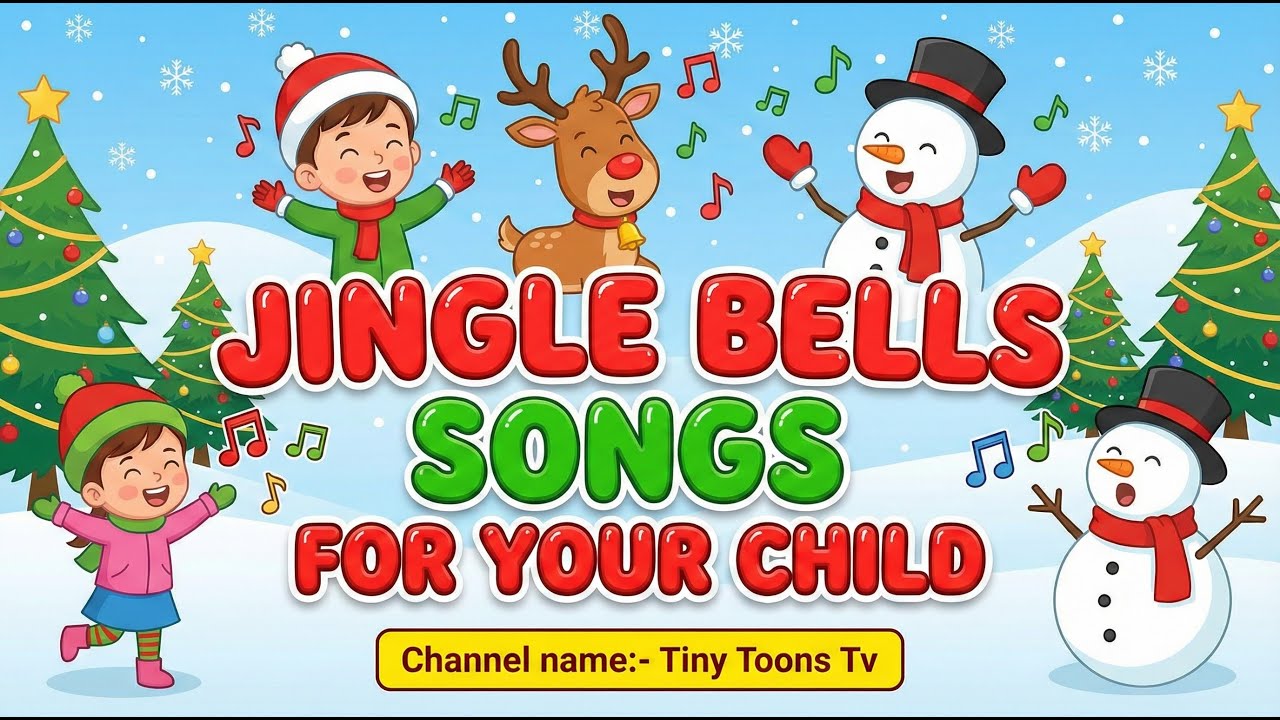 Jingle Bells Songs for Children | Rhymes For Kids | Tiny Toons Tv # ...