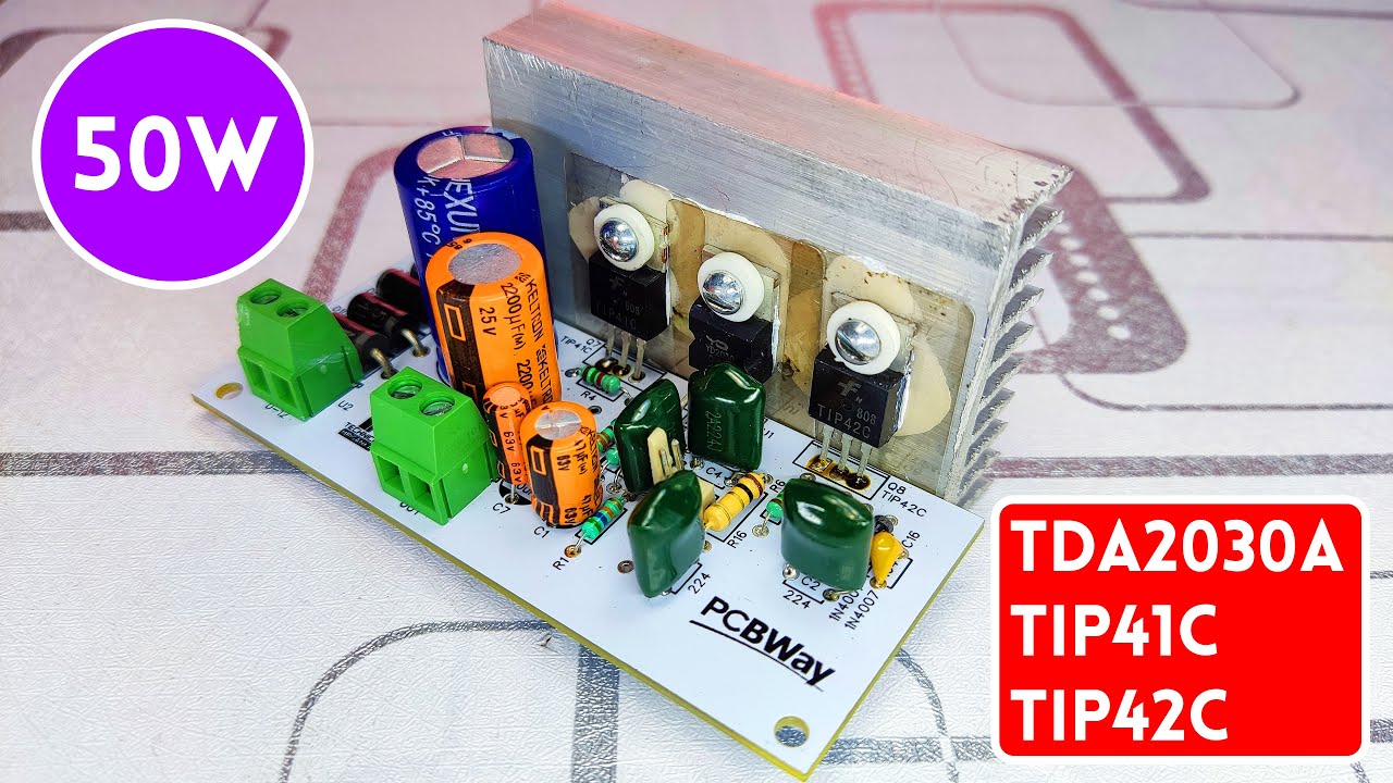 TDA2030 And Transistor Amplifier. - YouTube