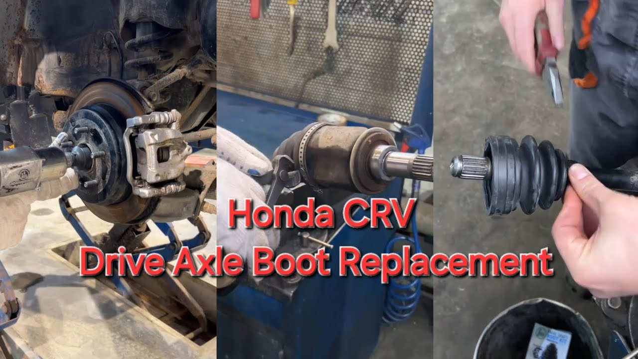 Remove CV Axle, Drive Axle Boot Assembly, Install Drive Axle Boot Clamp ...