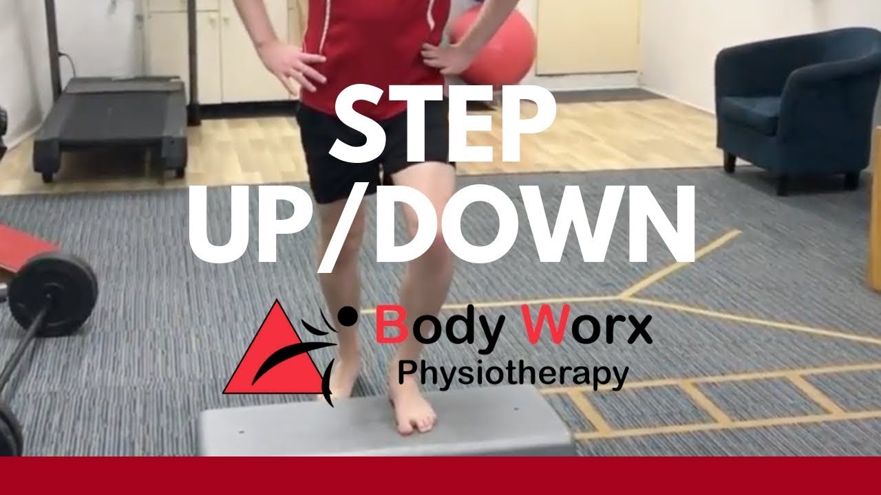 Step Up/Down - BodyWorx Physiotherapy Newcastle - YouTube