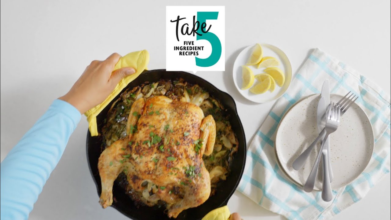 Lemony Roast Chicken with Cabbage | Savory by Stop & Shop - YouTube
