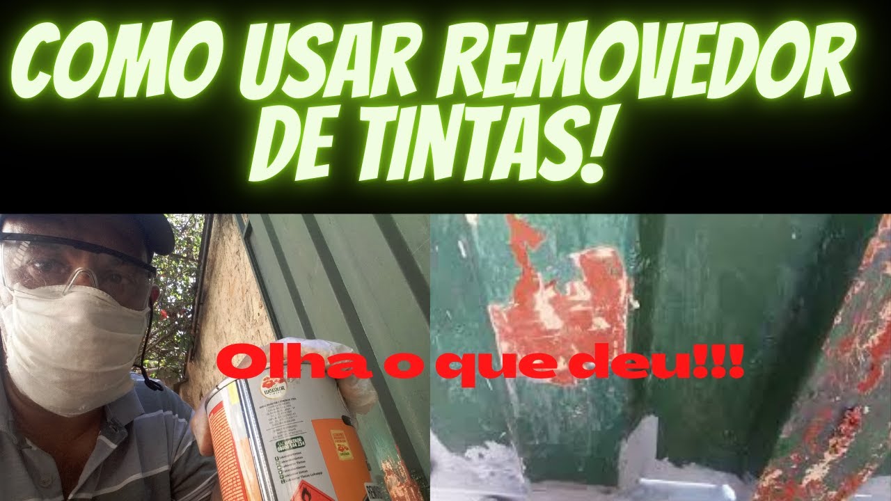 Como usar o Removedor de Tintas Pastoso! Como Remover tintas.Removedor ...