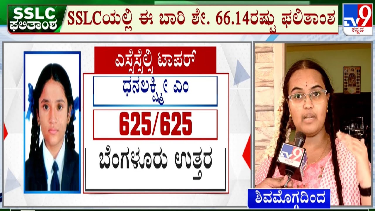 Karnataka SSLC Results 2025: Shivamogga SSLC Topper Nithya Reacts To ...
