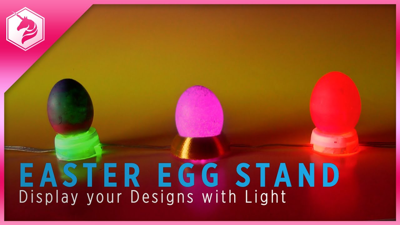 DIY Light-Up Easter Egg Stand Project Tutorial #STEM #adafruit - YouTube